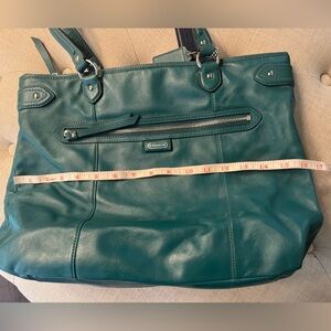 Coach | Bags | Coach Teal Tote Bag | Poshmark